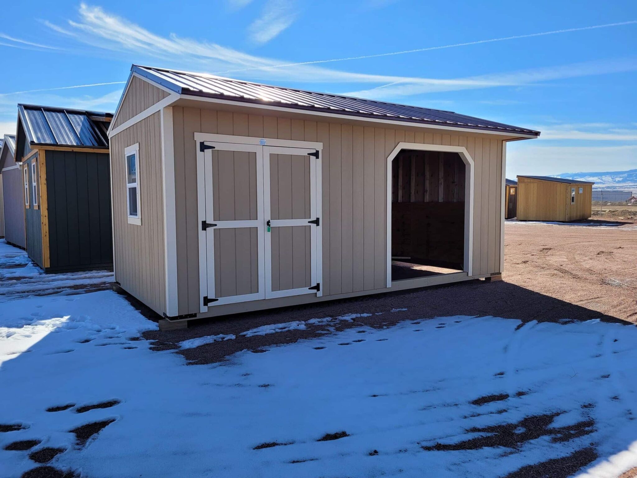 Loafing Shed with Tack Room in Colorado - Colorado Shed Company