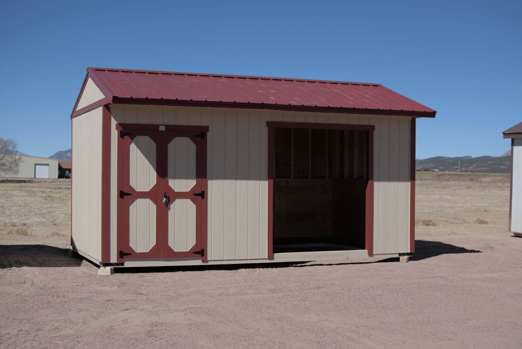 Loafing Shed with Tack Room in Colorado - Colorado Shed Company