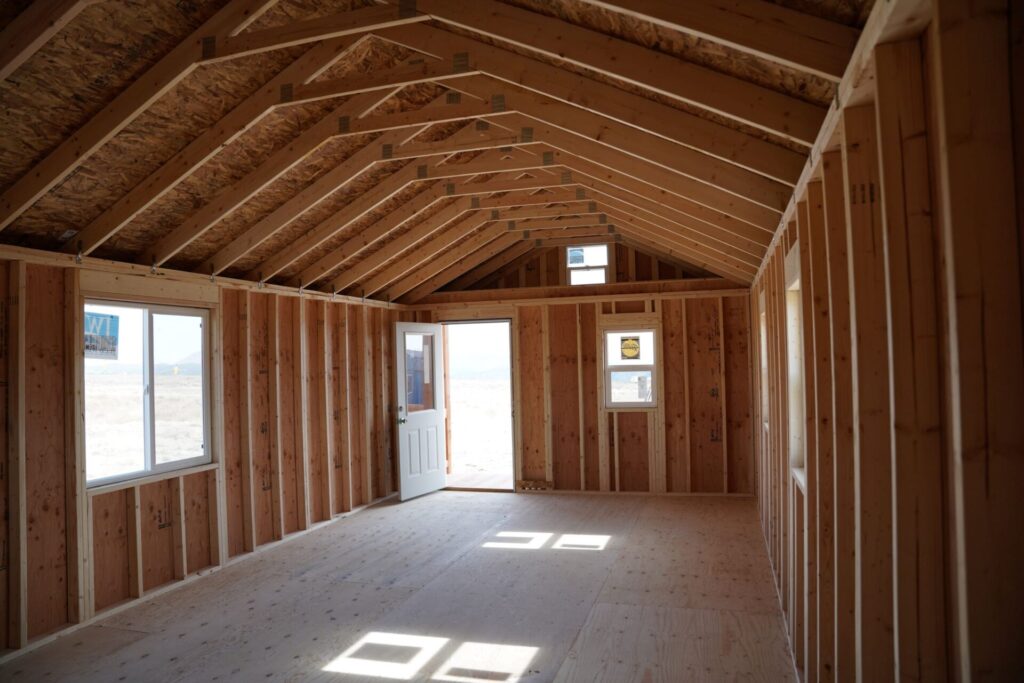 Gable w/ Porch 14x32 - Colorado Shed Company