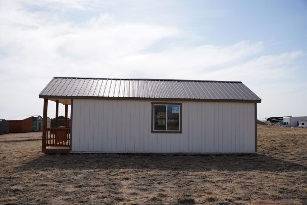 Gable w/ Porch 14x32 - Colorado Shed Company