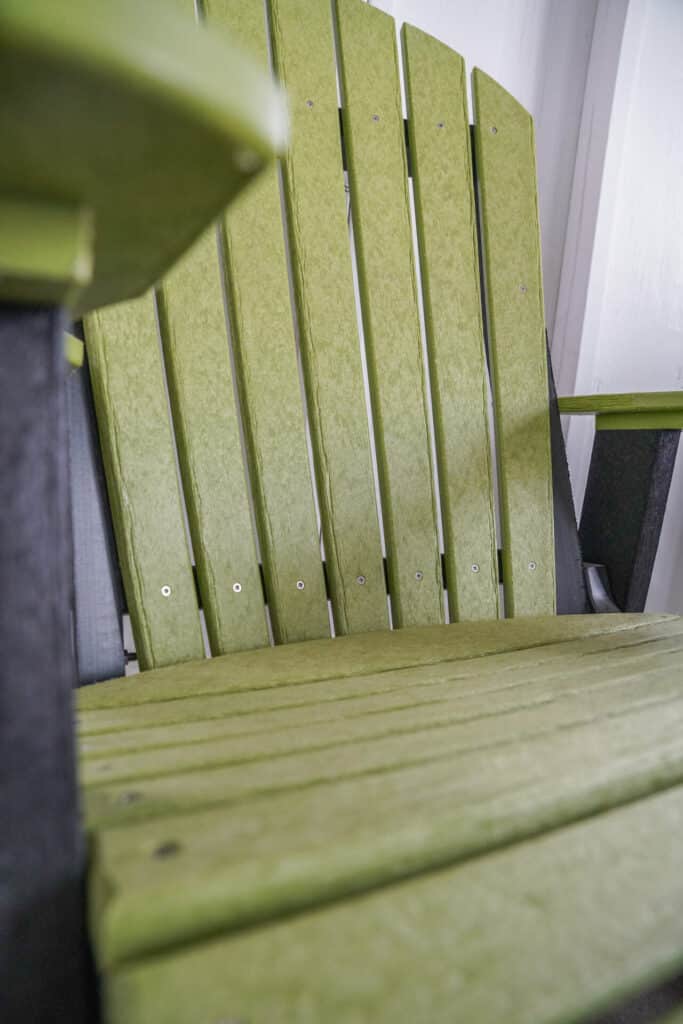 Adirondack Rocker - Lime Green/Black