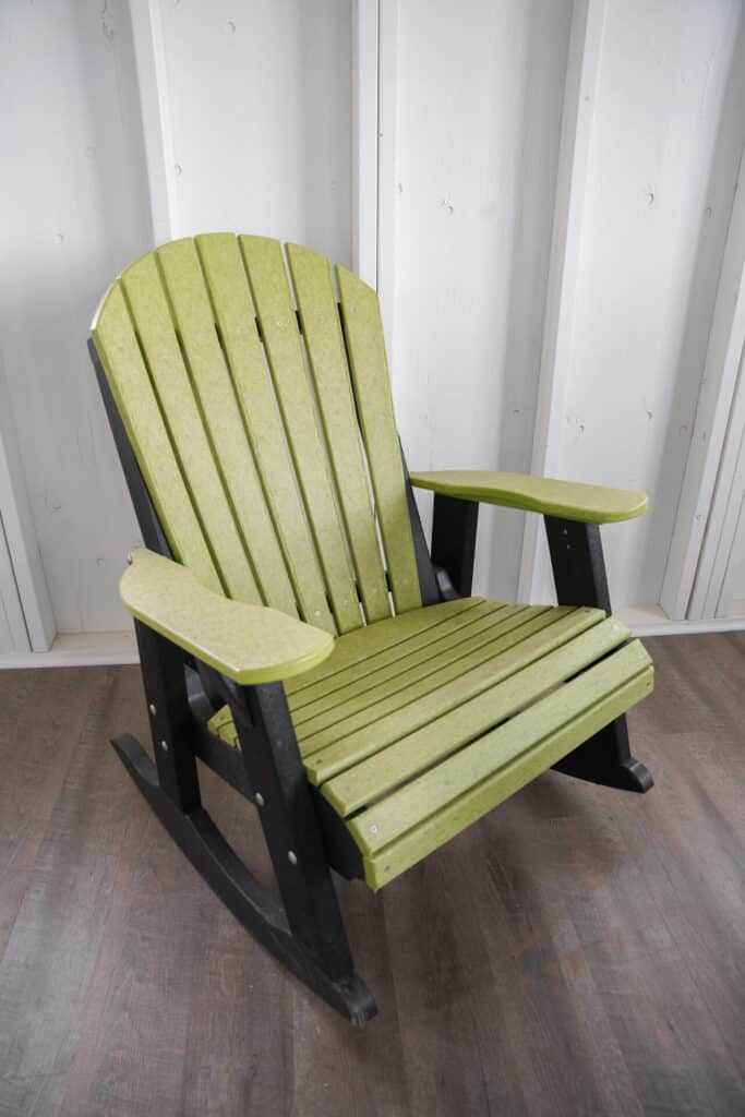 Adirondack Rocker - Lime Green/Black