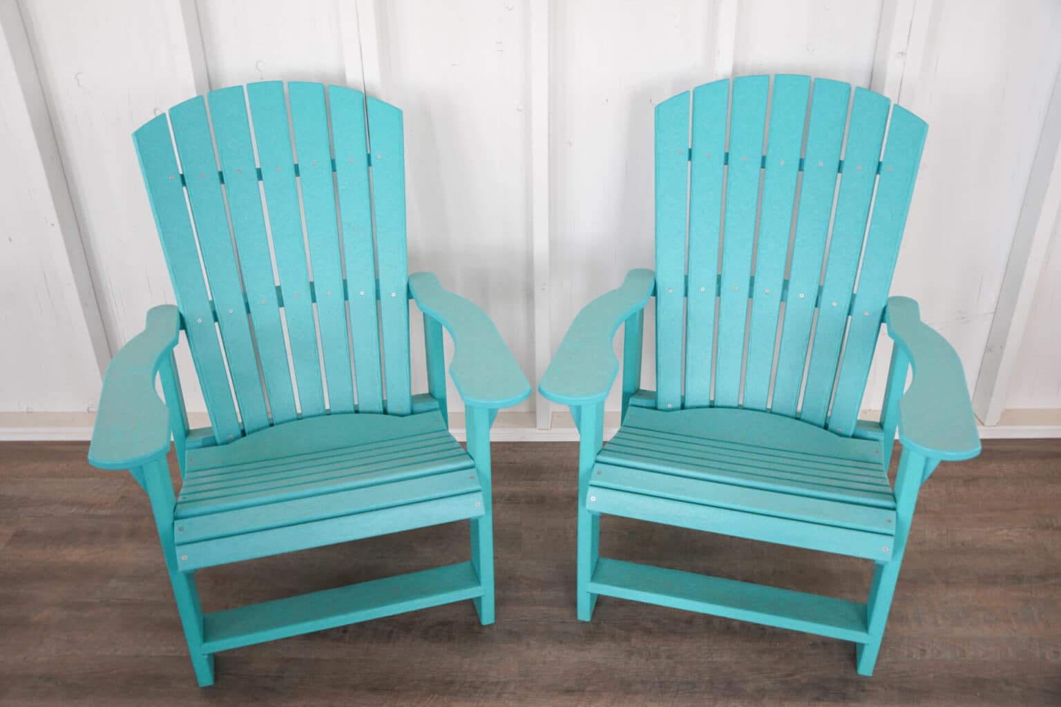 Adirondack Chair Set - Aruba Blue - Colorado Shed Company